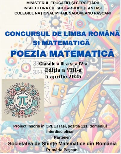 NewsPascani.com Pașcani, Târgu Frumos, Iași - „Poezia Matematică ...